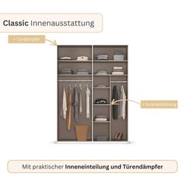 Rauch Kleiderschrank &raquo;Schwebet&uuml;renschrank Schrank Garderobe Ankleide Schlafzimmer TARO&laquo; in 3 verschiedenen Ausstattungen BASIC/CLASSIC/PREMIUM (SOFT-