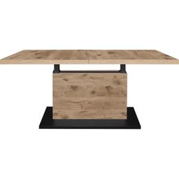 M&auml;usbacher Couchtisch &raquo;Lift Couchtisch&laquo; h&ouml;henverstellbar 56-75cm, Breite Tischplatte 120-160cm, Metallgestell braun B/H/T: 160cm x 75cm x 70cm, Synchron-Auszug