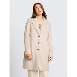 Tom Tailor Damen Tom Tailor Kurzmantel mit Reverskragen und Knopfleiste beige XL