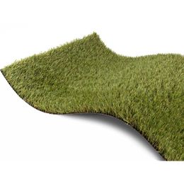PRIMAflor-Ideen in Textil Kunstrasen &raquo;Kunstrasen KORSIKA, Gesamth&ouml;he 32 mm&laquo; rechteckig nat&uuml;rliche Optik, mit Drainagefunktion, f&uuml;r Balkon, Terrasse & 