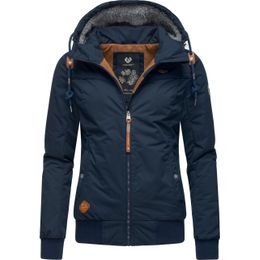 Ragwear Damen Winterjacke "Jotty Winter", blau, Gr. XXL, Au&szlig;enmaterial: 100% Polyester. Innenfutter: 100% Polyester. Wattierung: 100% Polyester,