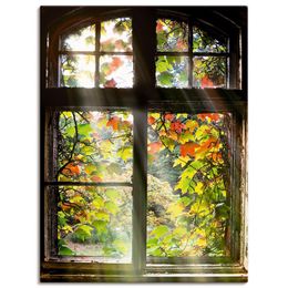 Artland Wandbild &raquo;Altbau&laquo; Fenster & T&uuml;ren 1 Stk. tlg. als Alubild, Leinwandbild, Poster in verschied. Gr&ouml;&szlig;en braun B/H/T: 45cm x 60cm, Leinwandbild Fenster & 
