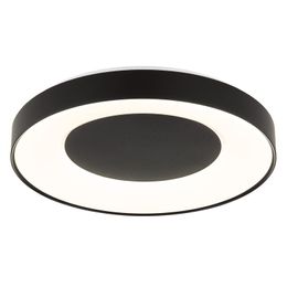 Globo LIGHTING Deckenleuchte &raquo;JOLLIANA&laquo; LED-Modul 1 Stk. LED Deckenleuchte f&uuml;r Wohn- & Schlafzimmer RGB schwarz 1, &Oslash; 49,2cm H: 7,7cm, 1 Stk.