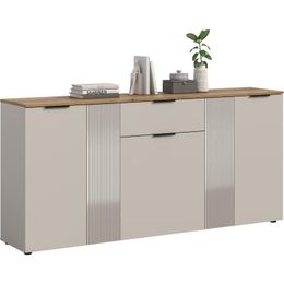 Home Affaire Sideboard &raquo;EDIL, Breite 140 cm, 2 T&uuml;ren, 4 Schubk&auml;sten, 2 Einlegeb&ouml;den, 3 F&auml;cher&laquo; Garderobenschrank, Schuhschrank, Schuhkommode, Kommode,