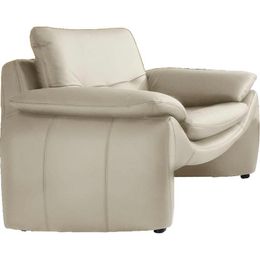 Places of Style Sessel &raquo;Luna&laquo; in einzigartiger Optik beige NaturLEDER (echtes Rindsleder) Long-Life-Leder 100, B/H/T: 110cm x 80cm x 88cm