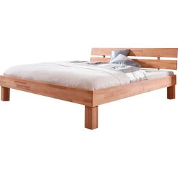Relita Massivholzbett &raquo;Julia, Deal f&uuml;r begrenzte Zeit!&laquo; stabverleimte Buche, oberfl&auml;che ge&ouml;lt, verschiedene Breiten beige Liegefl&auml;che L&auml;nge B: 200cm x 180cm,