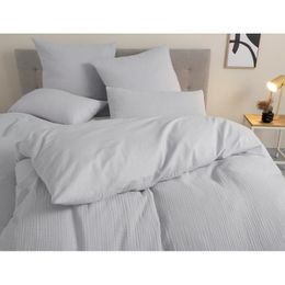 OTTO home Wendebettw&auml;sche &raquo;Sari3&laquo; 2 Stk. NEUHEIT: aus 100% Baumwolle in weichem Musselin, R&uuml;ckseite Renforc&eacute; grau Renforc&eacute;, Obermaterial: 100% 