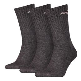 Puma Herren Puma Socken &raquo;Puma UNISEX CREW SOCK 3P&laquo; 3 Paar, mit farblichem Logo grau 35-38