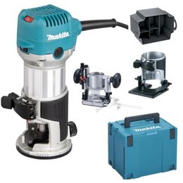 Makita Fr&auml;se &raquo;Multifunktionsfr&auml;se &raquo;RT0702CX2J&laquo; im Makpac Koffer Gr.4&laquo; vielseitig einsetzbare Multifunktionsfr&auml;se, 710 W, 6/8 mm, Leerlaufdrehzahl; 10000 - 