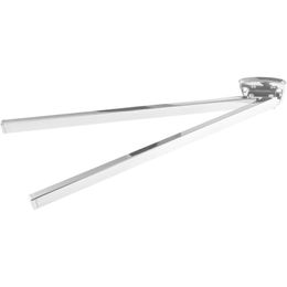 CORNAT Handtuchhalter &raquo;doppelt, 420 mm, eckig, Edelstahl, verchromt&laquo;, zwei schwenkbare Arme silber Einheitsgr&ouml;&szlig;e Handtuchhalter