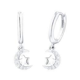 Prinzessin Lillifee Damen Paar Creolen &raquo;2035294&laquo; mit Zirkonia (synth.) silber Silber 925 (Sterlingsilber)