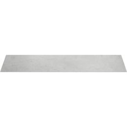 Woood Abdeckplatte &raquo;Basu aus Mineralien und Lavastein B 196,5 x T 39,5 x H 0,4 cm&laquo; Tragkraft 15 kg, Wasserbest&auml;ndig, vollst&auml;ndig recycelbar grau 