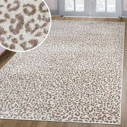 OTTO home Teppich &raquo;Fynna, Leoparden-Muster, Animal Print, modern&laquo; rechteckig 9 mm H&ouml;he Leo, besonders weicher Flor, Wohnzimmer, Schlafzimmer, 