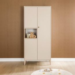 Paidi Kleiderschrank &raquo;MILA & BEN Steiff by Paidi in Beige, 3 T&uuml;ren mit Push-to-open&laquo; inkl. Kleiderstangen und Einlegeb&ouml;den, Massivholz-F&uuml;&szlig;e, Soft-