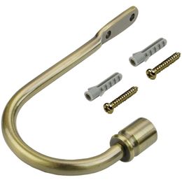 Liedeco Raffhalter f&uuml;r Gardinenstangen &Oslash; 16 mm gold Metall Blacklist