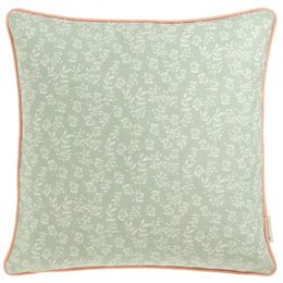 Tom Tailor HOME Dekokissen &raquo;Bloom&laquo; mit Naturfaseranteilt gr&uuml;n Mischgewebe B/L: 45cm x 45cm, 1 Stk.