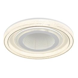 Globo LIGHTING LED Deckenleuchte &raquo;ALSUNA&laquo; LED-Modul 1 Stk. Deckenlampe/rund/Wohnzimmer/Schlafzimmer/modern wei&szlig; &Oslash; 48cm H: 10cm, 1 Stk.