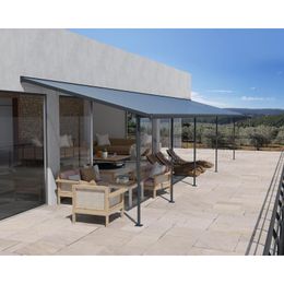 Terrassendach &raquo;Sierra Alu Terrassen&uuml;berdachung&laquo; einfache DIY Montage grau Aluminium, Polycarbonat (PC) B/H/T: 1.044cm x 305cm x 295cm