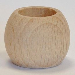 Kutti Gardinenbefestigungen Ersatzteile &raquo;Holzkugel, Schlaufenkugel, &Oslash; 25 mm&laquo; Deko f&uuml;r Raffrollos und Scheibengardinen braun Holzwerkstoff &Oslash; 25cm, 10 Stk.