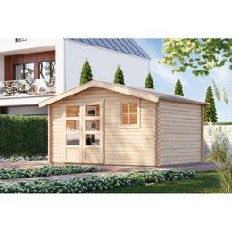 Konifera Gartenhaus &raquo;Niniva 5&laquo; Massivholz Fu&szlig;boden im Gartenhaus, Dachschindeln
