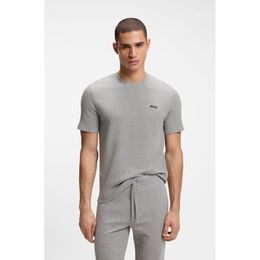BOSS Herren BOSS Pyjamaoberteil &raquo;Waffle T-Shirt&laquo; grau L