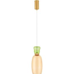 NOVA LUCE Pendelleuchte &raquo;PLUMA&laquo; LED-Modul 1 Stk. Warmwei&szlig; 1, &Oslash; 15cm H: 179cm, 1 Stk.