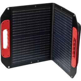 Einhell Solar Powerbank &raquo;Solar panel 40W&laquo; schwarz Ausgestattet mit XT60-, USB-A- und USB-C-Anschluss