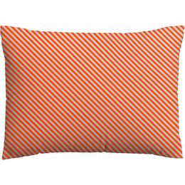 Schlafgut Kissenbezug &raquo;Premium Kissenbezug Woven Fade Satin (1 St)&laquo; Ton-in-Ton Rei&szlig;verschluss, Fadendichte von 300tc, Streifen, OEKO Tex rot Mako-Satin, 
