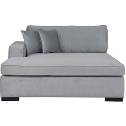 Home Affaire Sofaelement &raquo;Skara XXL&laquo; Modul XXL - zum eigenen Zusammenstellen, Armlehne links/rechts w&auml;hlbar grau 100% Polyester Samtoptik, links