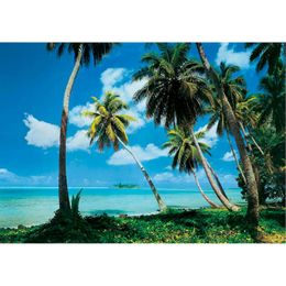 papermoon Fototapete &raquo;Tahiti&laquo; glatt bunt Vlies B/L: 3,5m x 2,6m, Bahnen: 7 Stk.