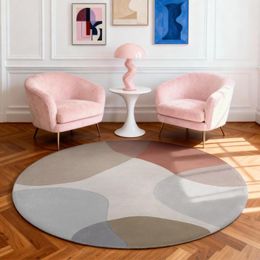 Ted Baker Wollteppich &raquo;Clarissa, auch in rund&laquo; 11 mm H&ouml;he Wolle, Abstrakt, Natur, Wohnzimmer, Schlafzimmer, Modern, Geometrisch grau Wolle &Oslash; 200cm 1 Stk., 11mm,