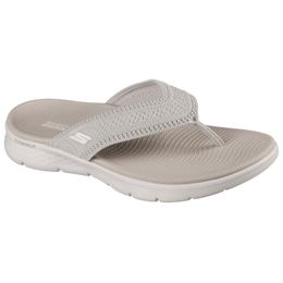 Skechers Damen Zehentrenner &raquo;GO WALK FLEX SANDAL&laquo; Badeschuh, Strandschuh, Sommerschuh mit Goga Mat Fu&szlig;bett grau 42