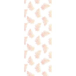 queence Vinyltapete &raquo;Bl&auml;tter - Farn&laquo; Motiv floral gebl&uuml;mt gemustert glatt 90x250cm, selbstklebend, kinderleichte Anbringung,, Sticker beige Vinyl B/L: