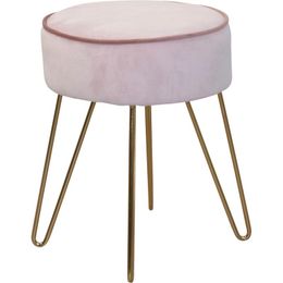 Inosign Sitzhocker &raquo;Liano&laquo; 1 Stk. tlg. rosa B/H/T: 45cm, Samtstruktur