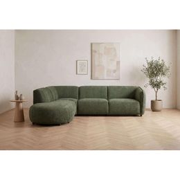 Home Affaire Ecksofa &raquo;OSTRUP Rundsofa, L-Form, Naturt&ouml;ne, Boucle oder Chenille&laquo; Breite 273 cm, organische Form mit sanften Rundungen 100% Polyester B/