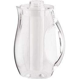 APS Wasserkaraffe mit Eiswasser-R&ouml;hre, aus Kunststoff, 2,8 Liter, 19 x 13 cm, H: 27 cm transparent Kunststoff 2.800ml