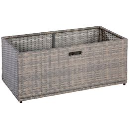 Merxx Kissenbox &raquo;Unterschiebbox gro&szlig;&laquo; Stahl/Kunststoff grau Kunststoff, Stahl B/H/T: 95cm x 40cm x 49cm