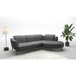 Sit & More sit&more Ecksofa &raquo;Zoe&laquo; ink.Sitztiefenverstellung, wahlweise mit Kopfteilverstellung grau 95% Polyester, 5% Polyamid B/H/T: 309cm x 87cm x 199cm, 