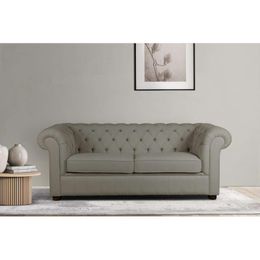 Home Affaire 3-Sitzer &raquo;CHARENTE, optionale Schlafsofa, Chesterfield-Sofa, Bettfunktion&laquo; mit edler Knopfheftung und typischen Armlehnen, B/T/H 198/89/