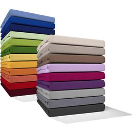 bellana Spannbettlaken &raquo;bellana Aqua mit Elasthan, 160 g/m&sup2;&laquo; Spannbetttuch f&uuml;r Matratzen bis 35cm H&ouml;he, b&uuml;gelfrei, faltenfrei grau Jersey-Elasthan, 