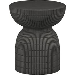 Woood Couchtisch &raquo;Samson&laquo; runde Form, aus Fibreclay, H&ouml;he 44 cm braun B/H/T: 37cm x 44cm x 37cm