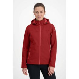 Icepeak Damen Softshelljacke "BOISE", rot, Gr. 40, Obermaterial: 100% Polyester, Jacken, wasserabweisendes Material, atmungsaktiv, Wassers&auml;ule 8000