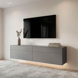 LeGer Home by Lena Gercke Lowboard &raquo;Essentials, TV-Board, TV-Kommode, TV-Schrank, TV-M&ouml;bel&laquo; 2 Stk. tlg. Breite: 222 cm, UV lackiert, Push-to-open-