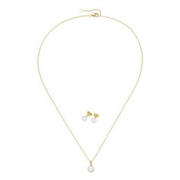 Firetti Ohrring und Ketten Set &raquo;Multipack Schmuck Geschenk Silber 925 Perlenhalskette Perlenohrstecker&laquo; (Set, 3 Stk. tlg.) mit S&uuml;&szlig;wasserzuchtperle 