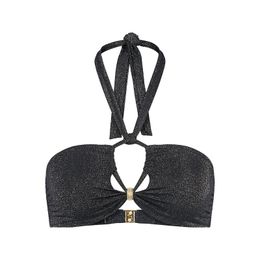 Triumph Damen Bandeau-Bikini-Top &raquo;Summer Sunset Bandeau&laquo; weicher Lurex schwarz 38, Cup C