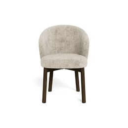 ACTONA GROUP Esszimmerstuhl &raquo;Polsterstuhl&laquo; (Set) 2 Stk.Stuhl, beiger Stoff, Armlehnen, Polsterung, runde Eichenbeine, FSC beige Stoff B/H/T: 55,5cm x 