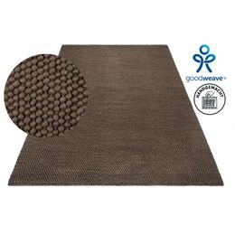 LeGer Home by Lena Gercke Wollteppich &raquo;Ainhoa, handgewebt, Wolle&laquo; rechteckig 12 mm H&ouml;he einfarbig, Wolle, Teppich, Wohnzimmer, Schlafzimmer, Esszimmer
