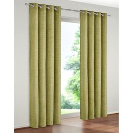 WIRTH Vorhang &raquo;Holmsund 288g/qm&laquo; &Ouml;sen 1 Stk. tlg. gr&uuml;n Chenille, Polyacryl 160cm, &Ouml;sen, 172cm