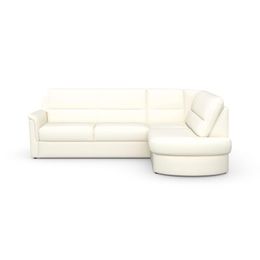 Sit & More sit&more Ecksofa &raquo;Panini L-Form&laquo; wahlweise mit Vorziehsitz und Bettkasten beige B/H/T: 243cm x 87cm x 155cm, Struktur weich, Ottomane rechts, ohne 