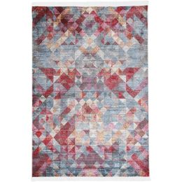 CarpetFine Teppich &raquo;Lori&laquo; rechteckig 7 mm H&ouml;he Vintage Grafisch Design, Wohnzimmer bunt Polypropylen B : 80cm 1 Stk., 7mm, L: 150cm